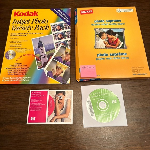 Kodak | Cameras, Photo & Video | Mixed Lot Photo Paper Kodak Scrapbook ...
